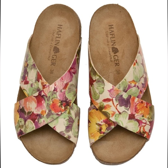 Haflinger | Shoes | New Haflinger Sandals Bio Mio Slides Multicolor ...